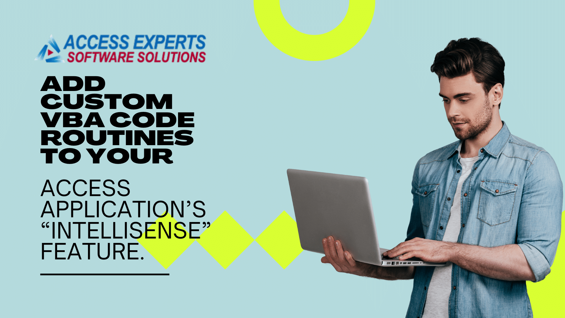 Add Custom Vba Code Routines To Your Access Applications Intellisense” Feature Access Developer